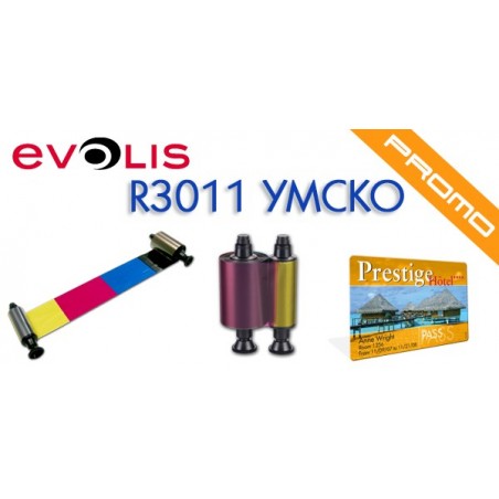 Achetez vos rubans couleur Evolis R3011 pour imprimante Pebble